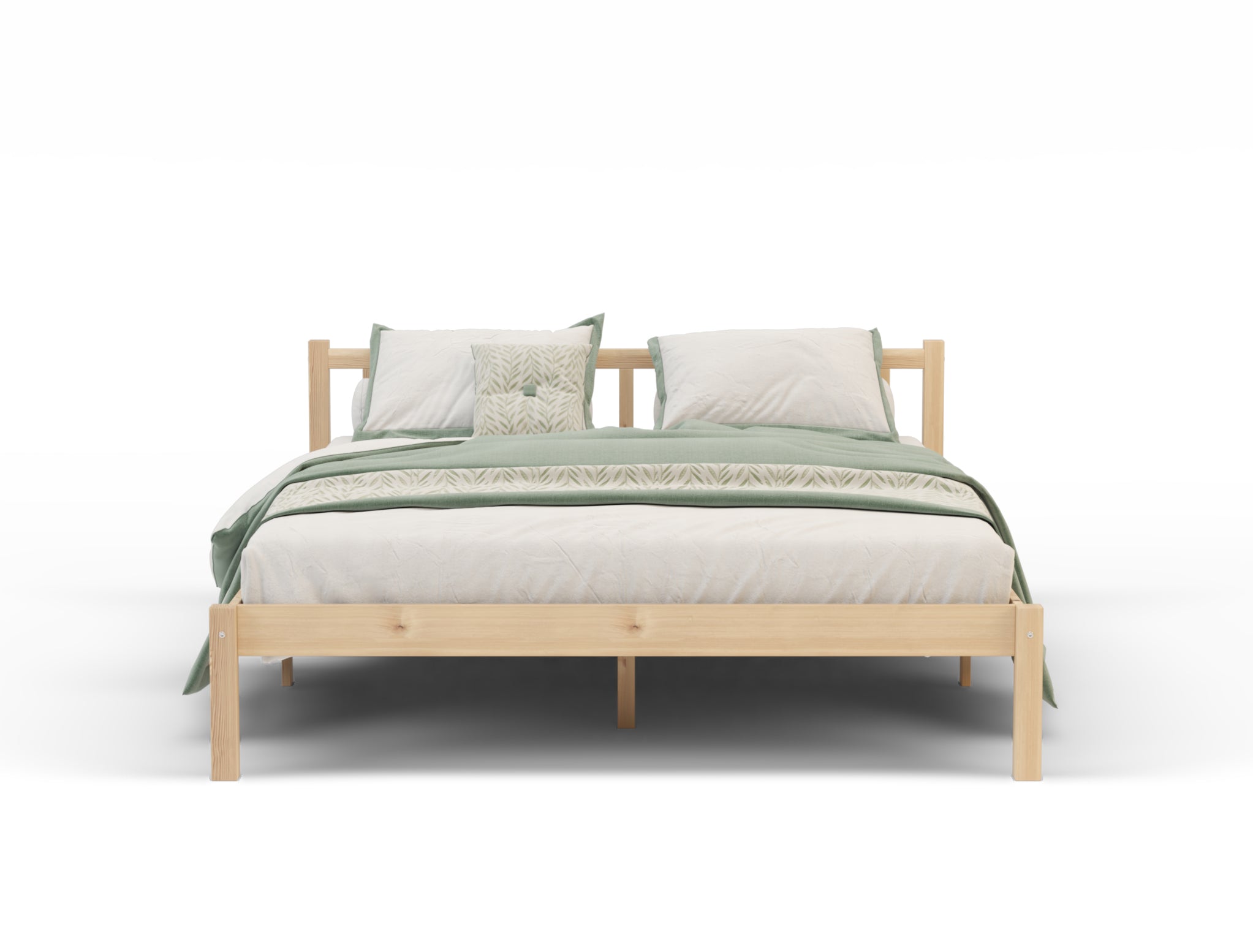 Cooper Wooden Natural Bed Frame — ISAAK