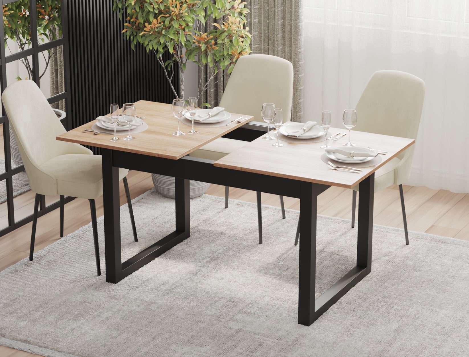 Ivory Extendable Dining Table 140 - 180cm – ISAAK