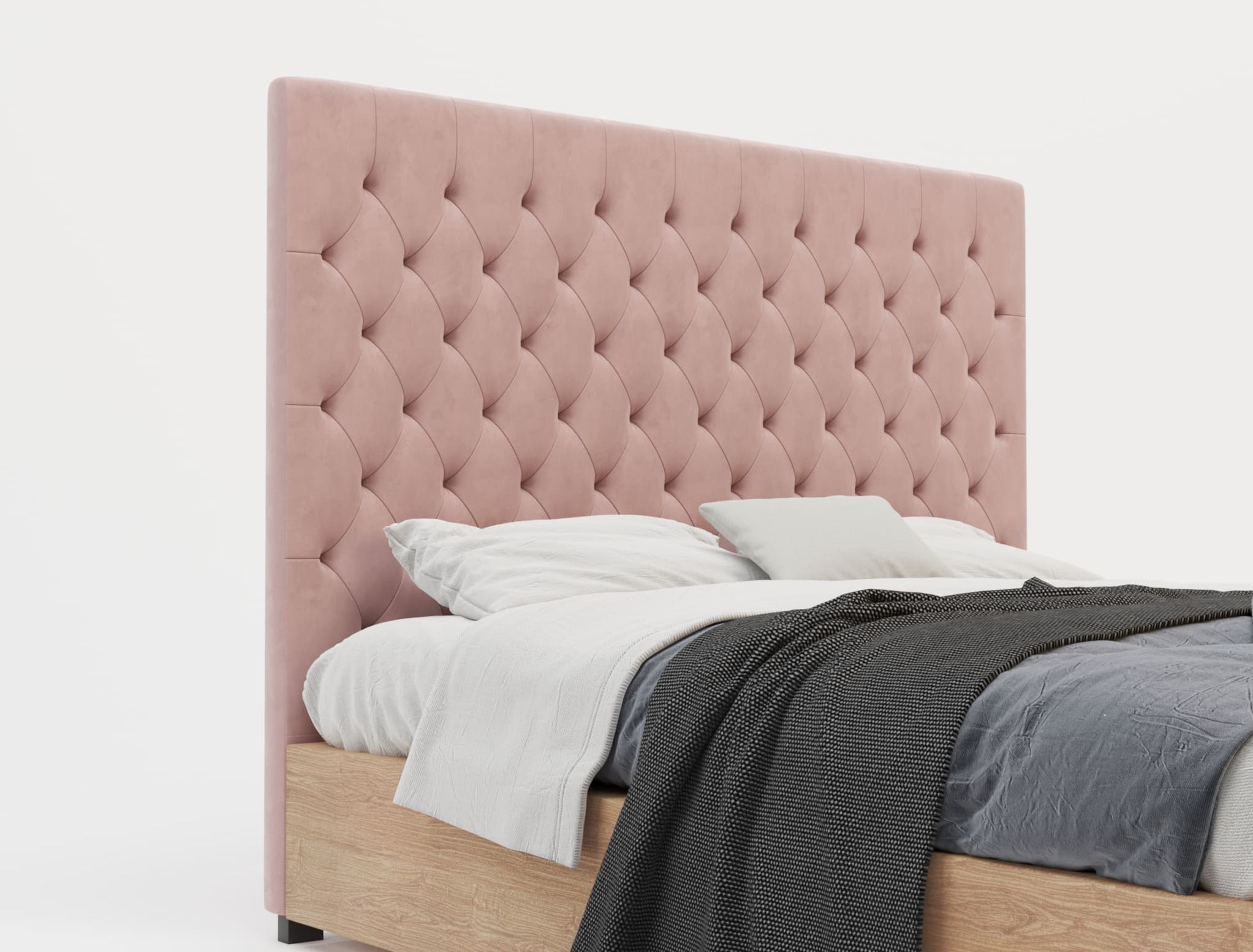 Mansory Pink Velvet Bed Head — ISAAK